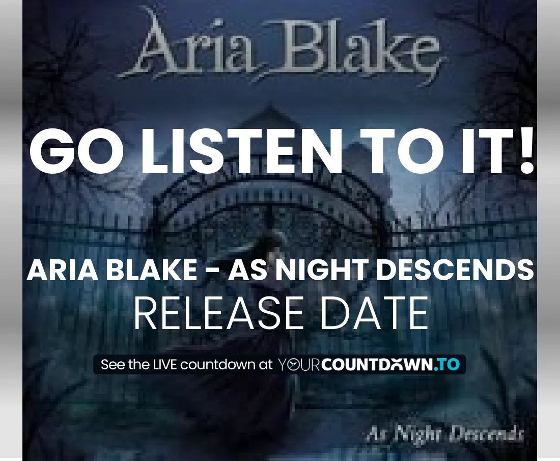 Countdown To Aria Blake - As Night Descends | Release Date