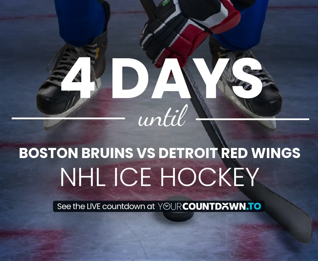 Boston Bruins vs Detroit Red Wings Countdown | 2026 | Ice Hockey
