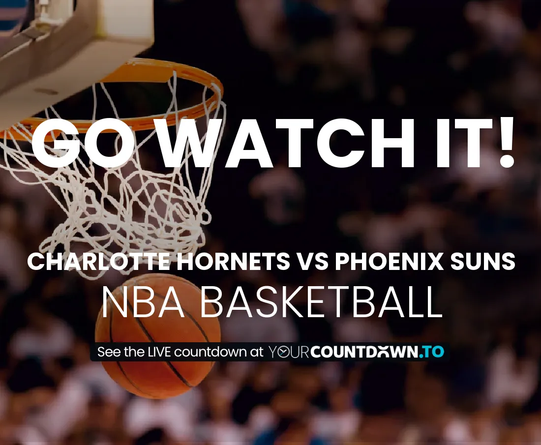 Charlotte Hornets vs Phoenix Suns Countdown | 2025 | Basketball Charlotte Hornets vs Phoenix Suns Countdown | 2025 | Basketball