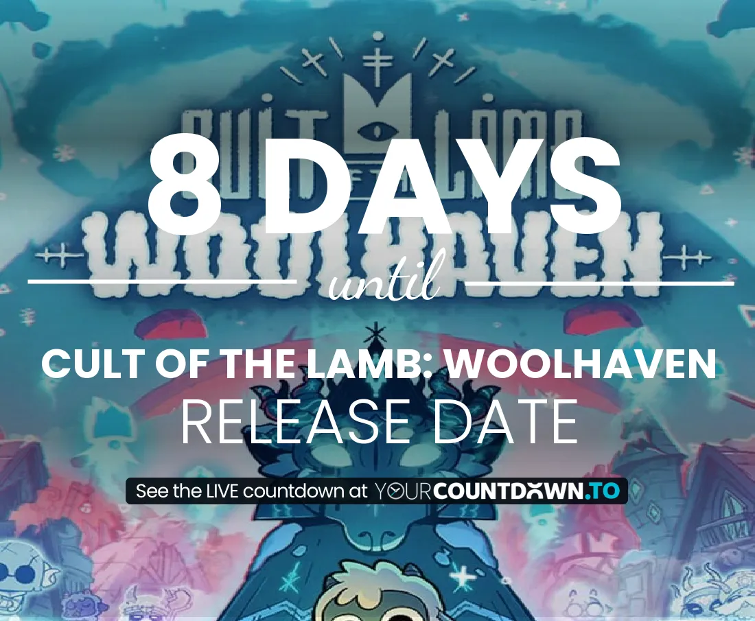 Countdown To Cult of the Lamb: Woolhaven | Release Date