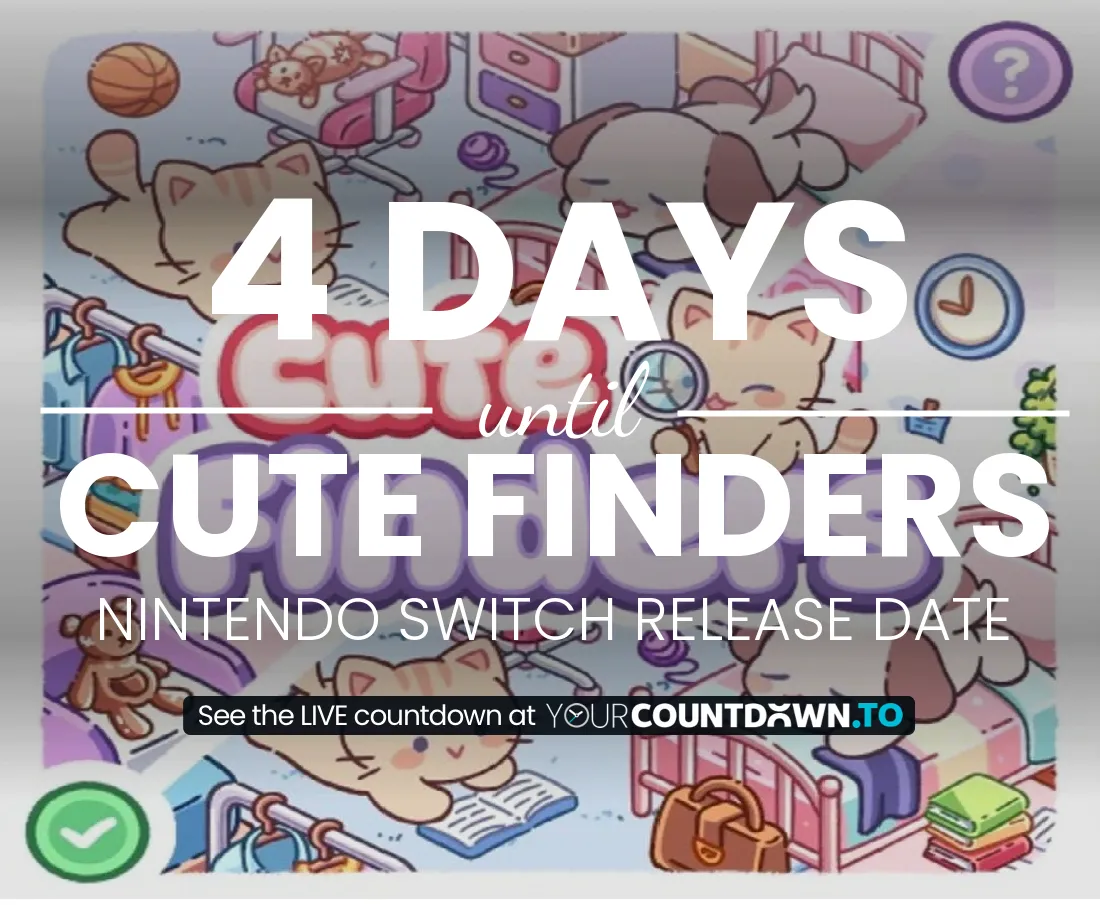 Countdown To Cute Finders | Nintendo Switch Release Date