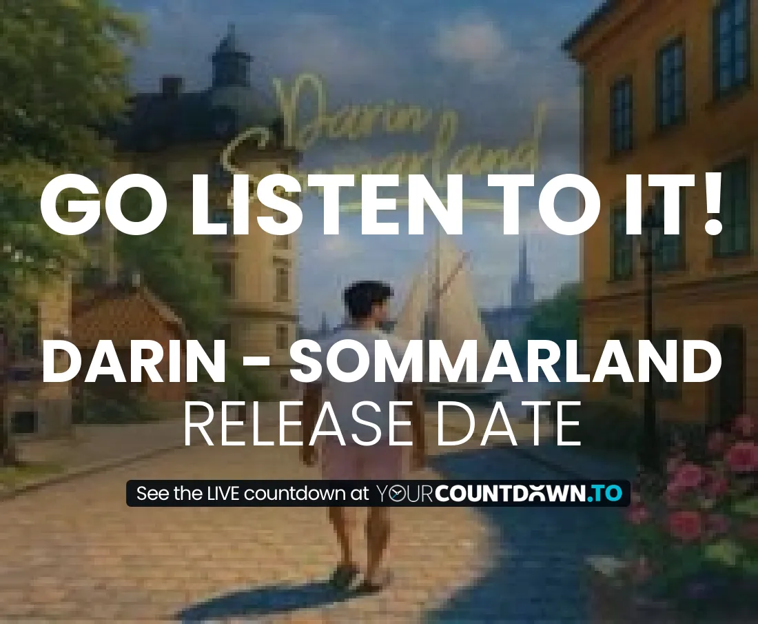 Countdown To Darin - Sommarland | Release Date