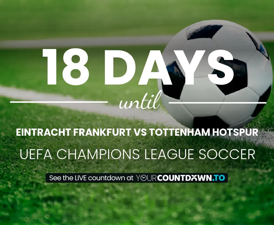 Eintracht Frankfurt vs Tottenham Hotspur Countdown | 2026 | Soccer