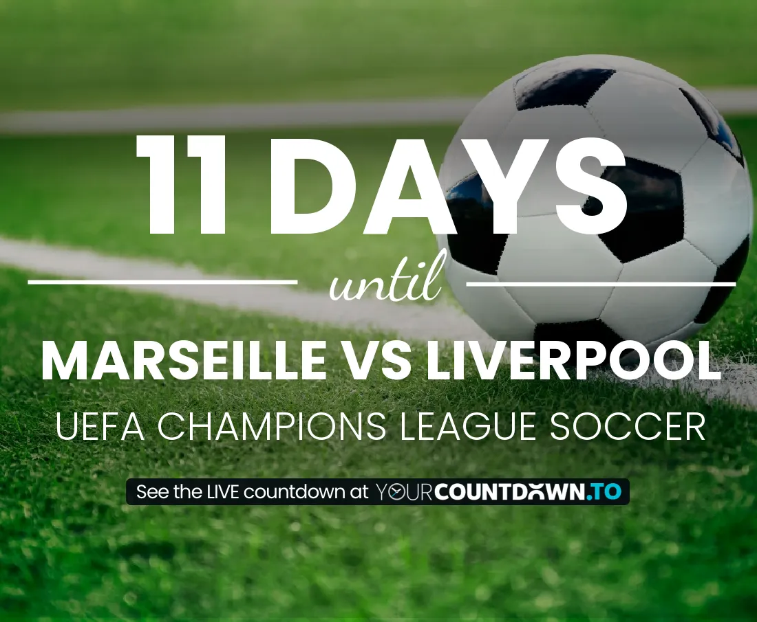 Marseille vs Liverpool Countdown | 2026 | Soccer