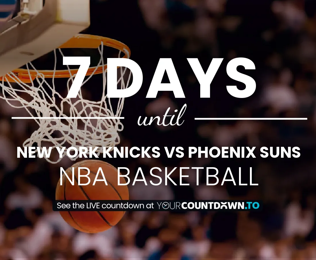 New York Knicks vs Phoenix Suns Countdown | 2026 | Basketball