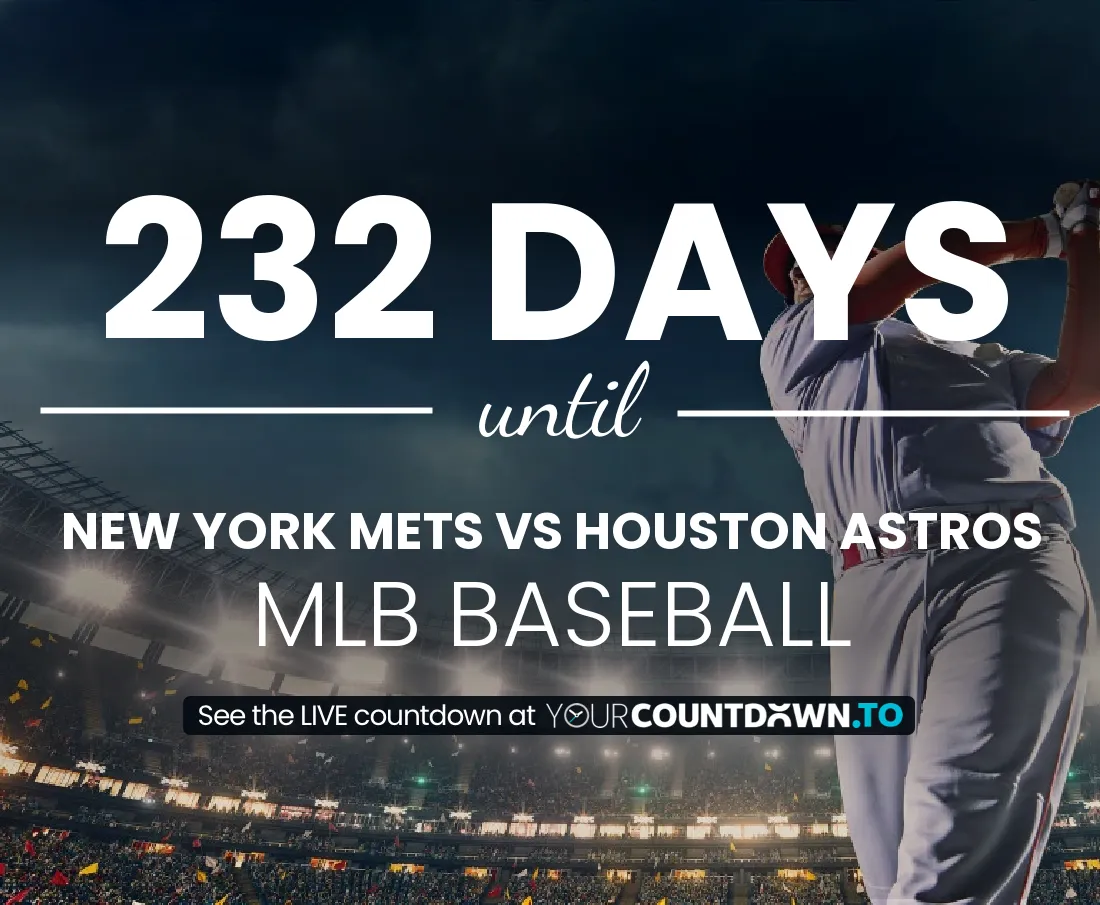New York Mets vs Houston Astros Countdown | 2026 | Baseball