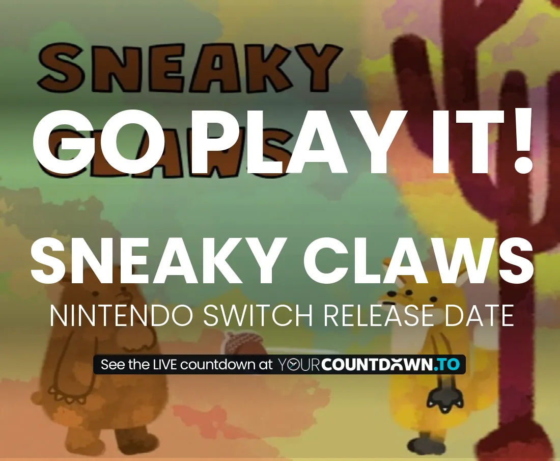 Countdown To Sneaky Claws | Nintendo Switch Release Date