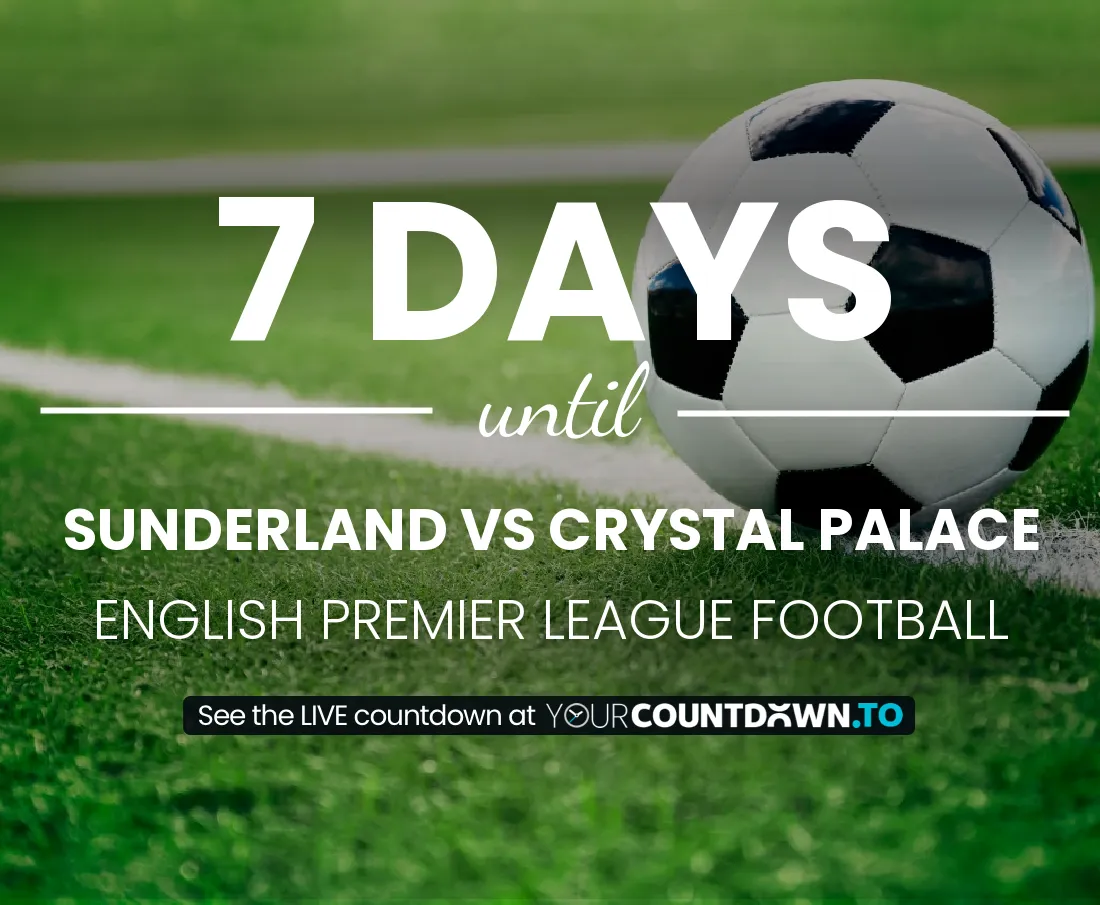 Sunderland vs Crystal Palace Countdown | 2026 | Football