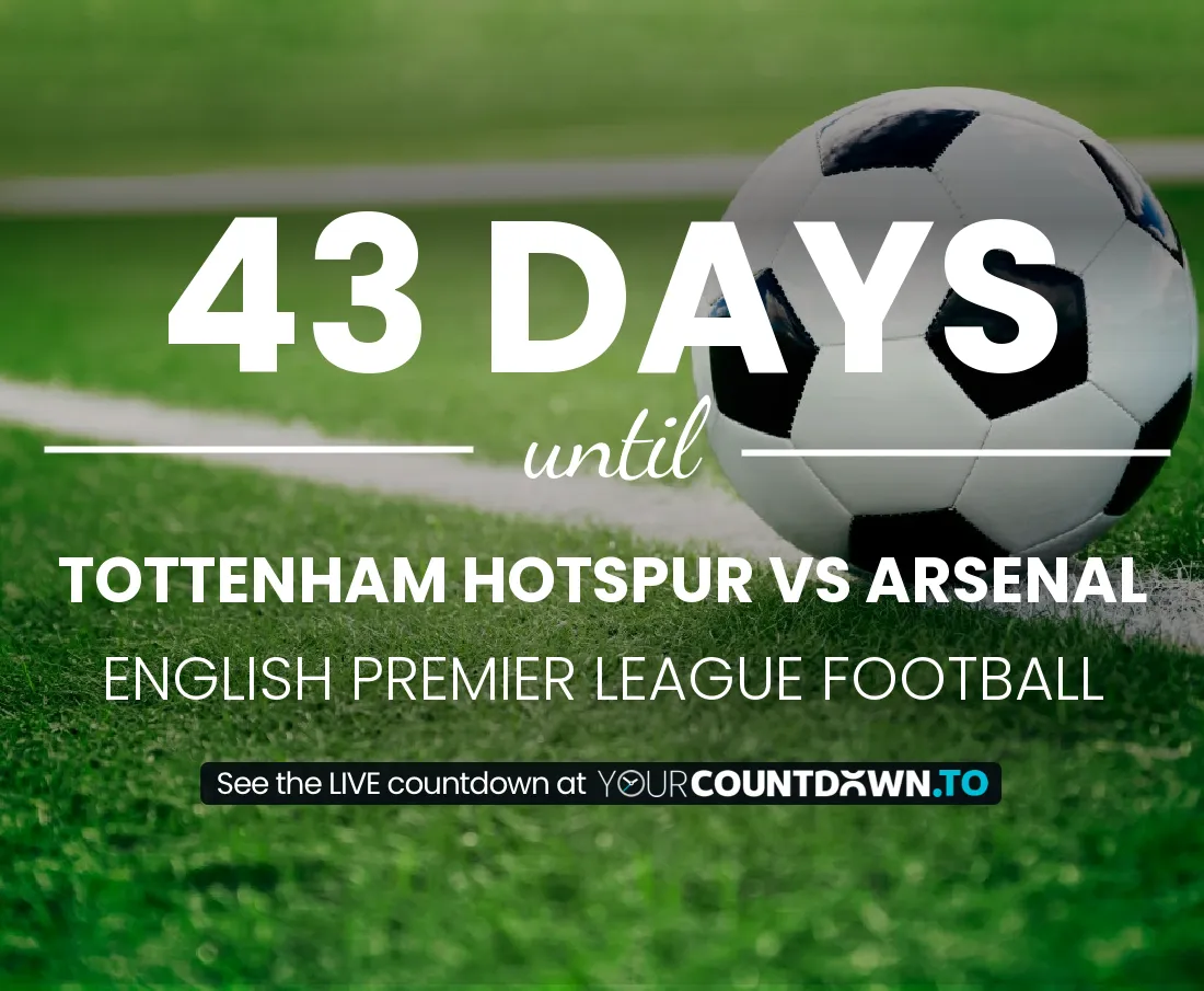 Tottenham Hotspur vs Arsenal Countdown | 2026 | Football