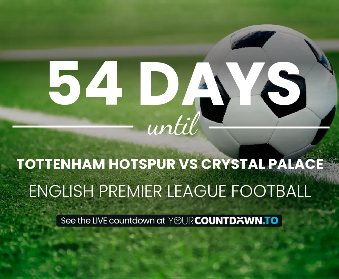 Tottenham Hotspur vs Crystal Palace Countdown | 2026 | Football