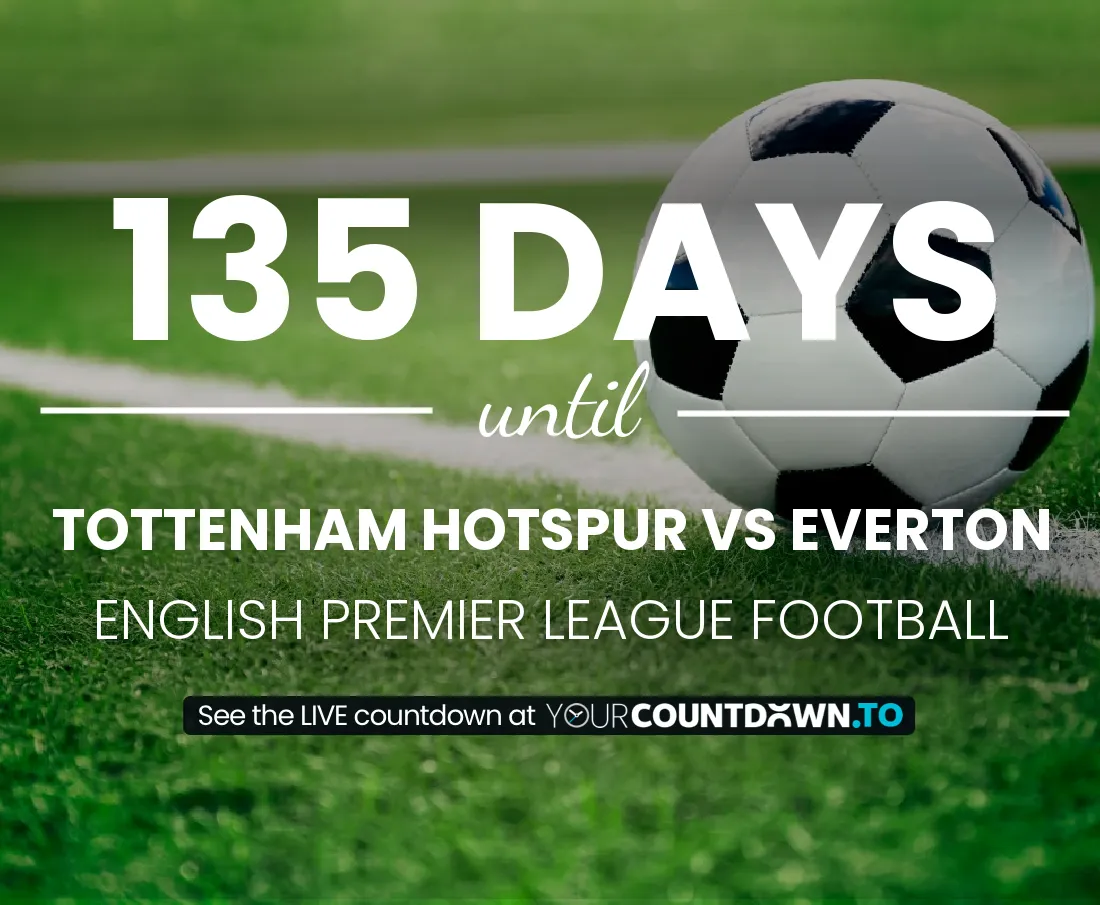 Tottenham Hotspur vs Everton Countdown | 2026 | Football