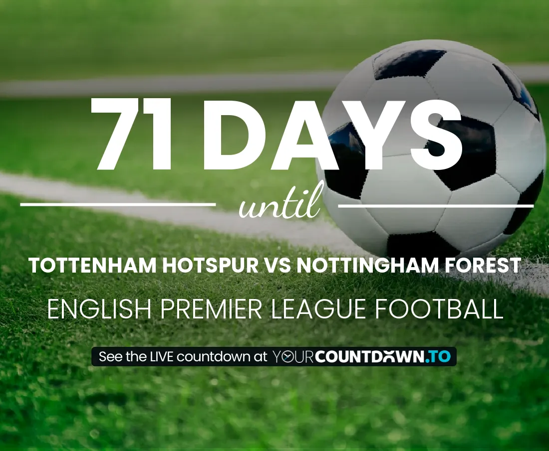 Tottenham Hotspur vs Nottingham Forest Countdown | 2026 | Football