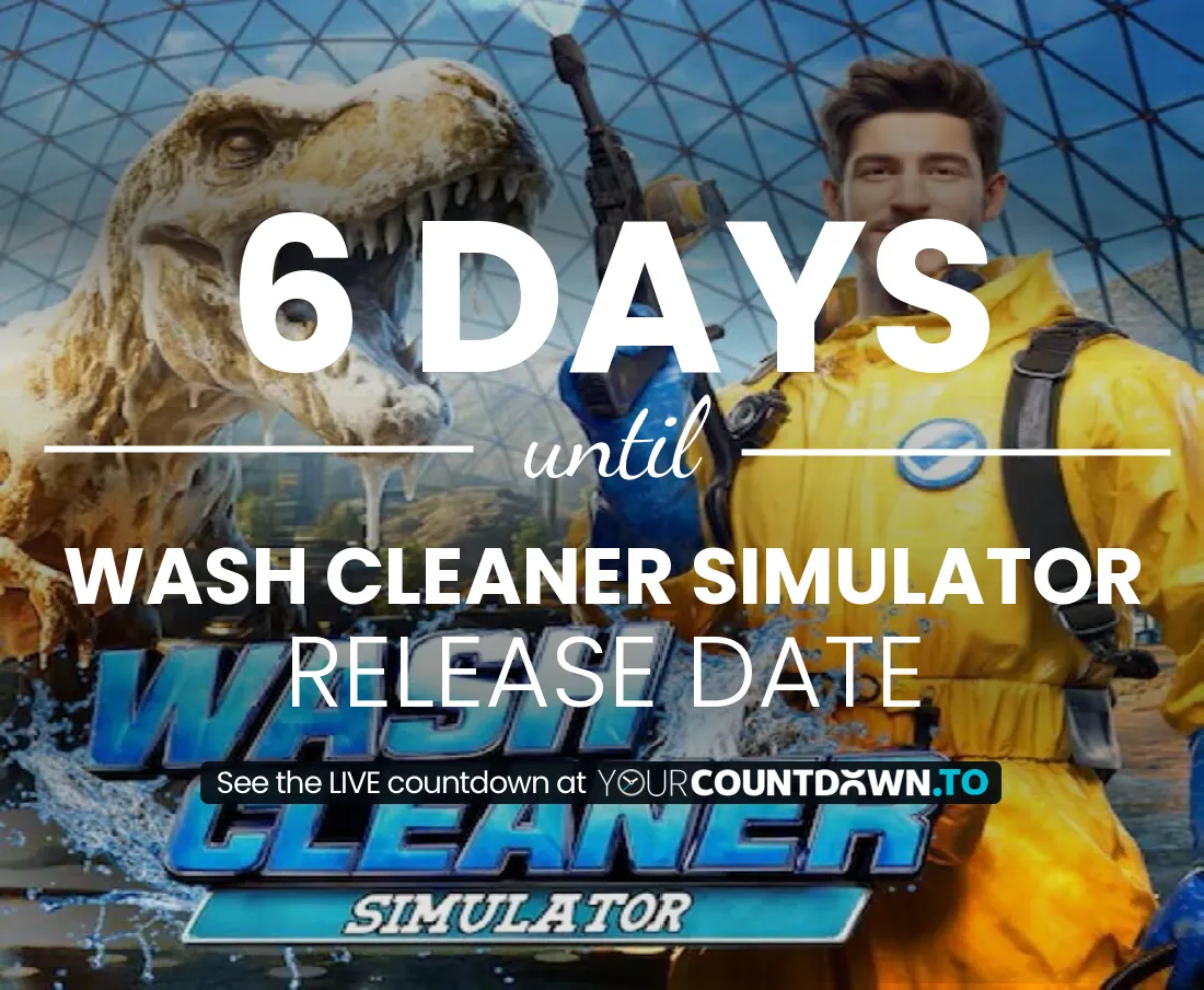 Countdown To Wash Cleaner Simulator | Release Date