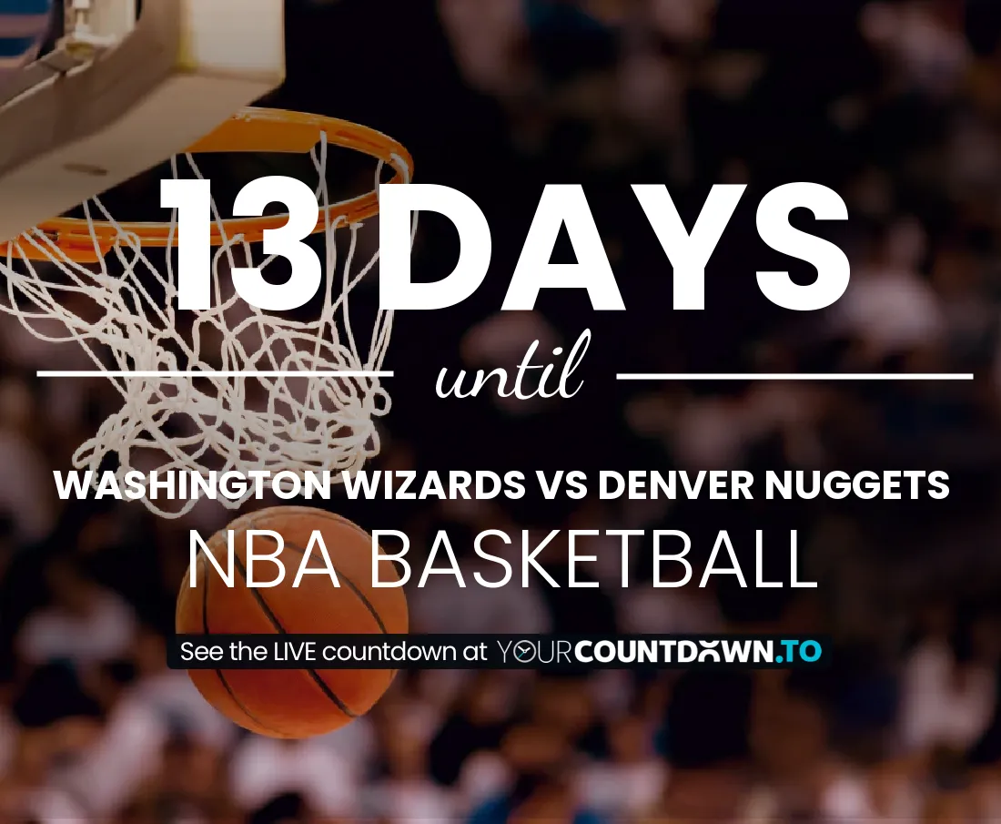 Washington Wizards vs Denver Nuggets Countdown | 2026 | Basketball